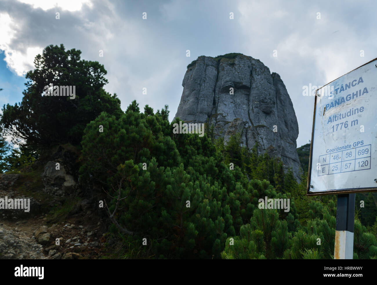Amazing panorama Ceahlau massif, Eastern Carpathians Mountains, Moldova ...