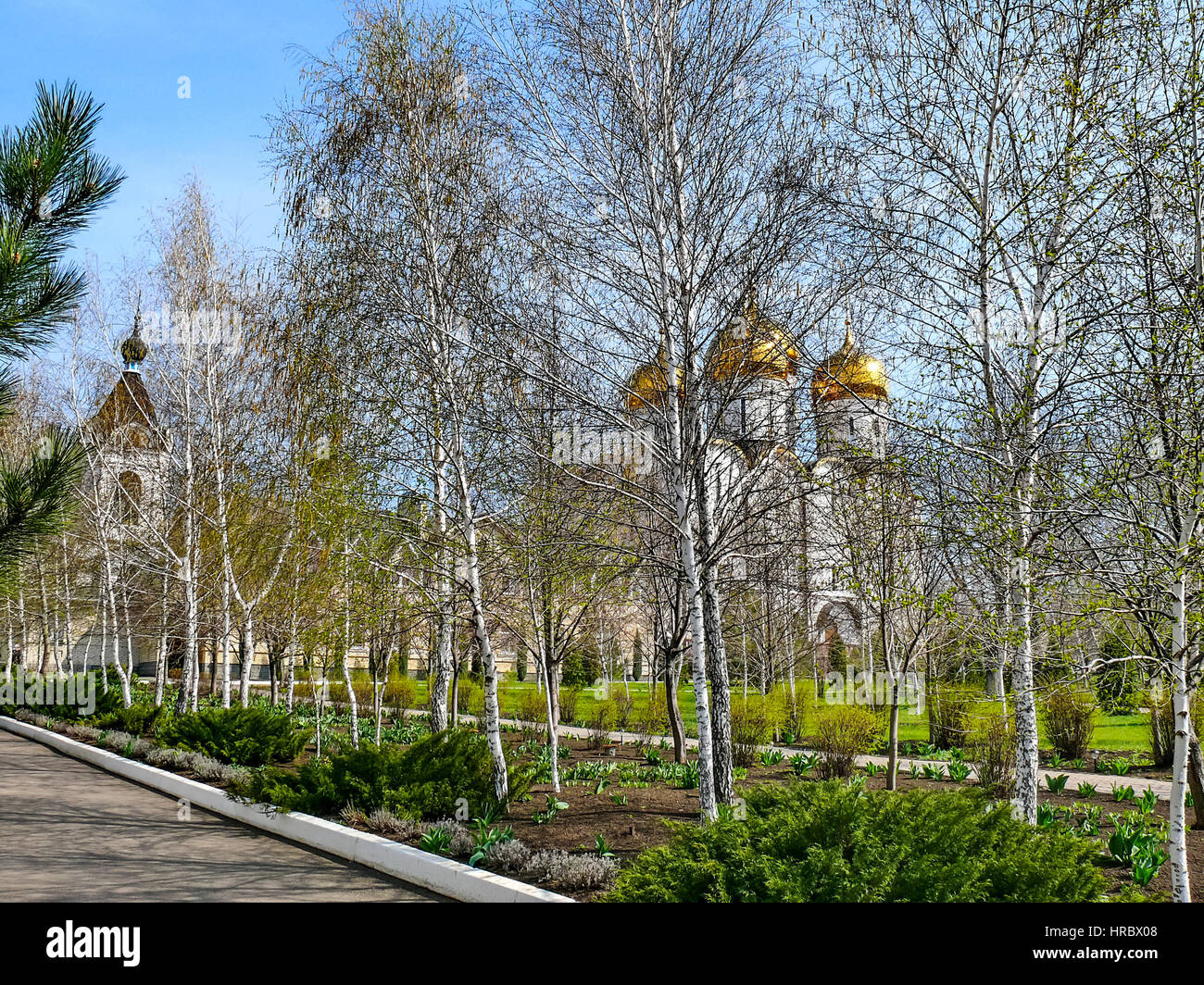 Holy Assumption Monastery, Russia - April 5, 2012: Monastery of the ...