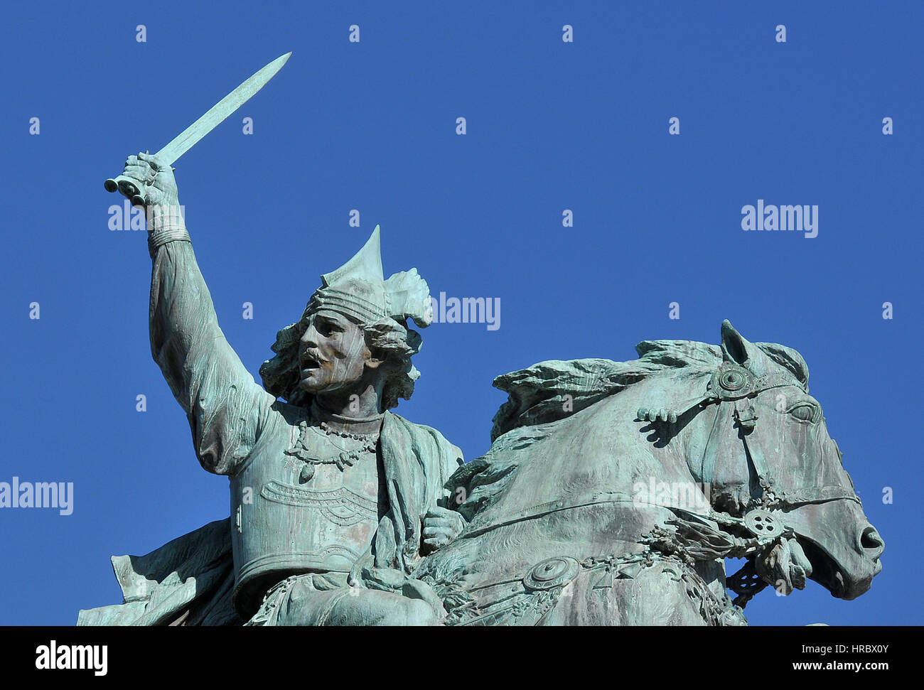 equestrian statue of Vercingetorix Jaude square Clermont-Ferrand Puy-de ...