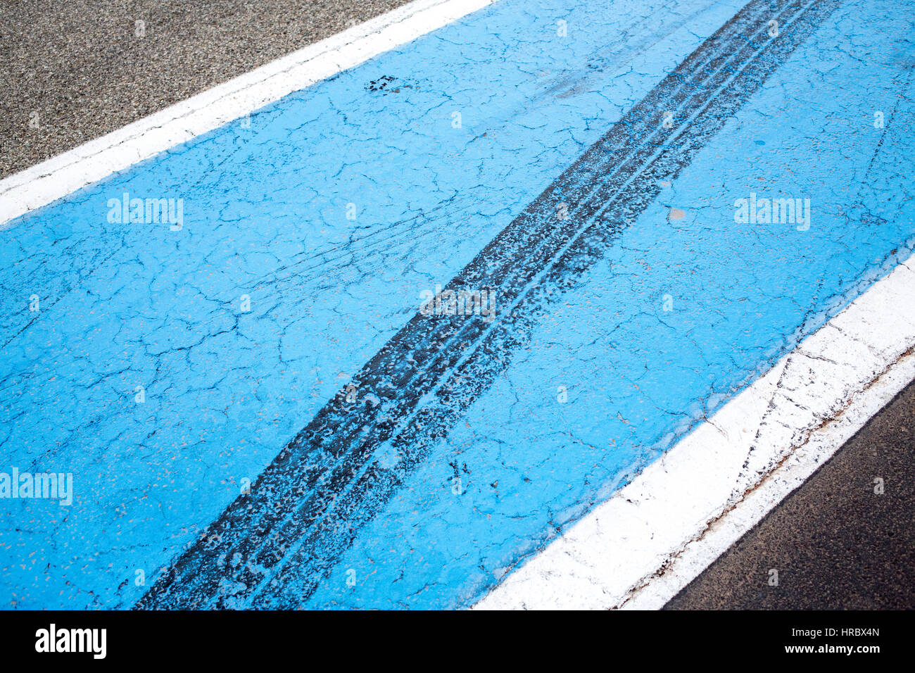tyre marks on race track Stock Photo - Alamy