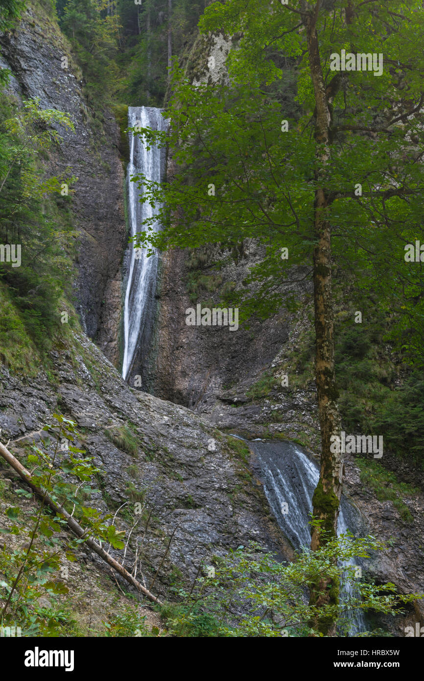 Duruitoarea Waterfall, Ceahlau massif, Eastern Carpathians Mountains ...