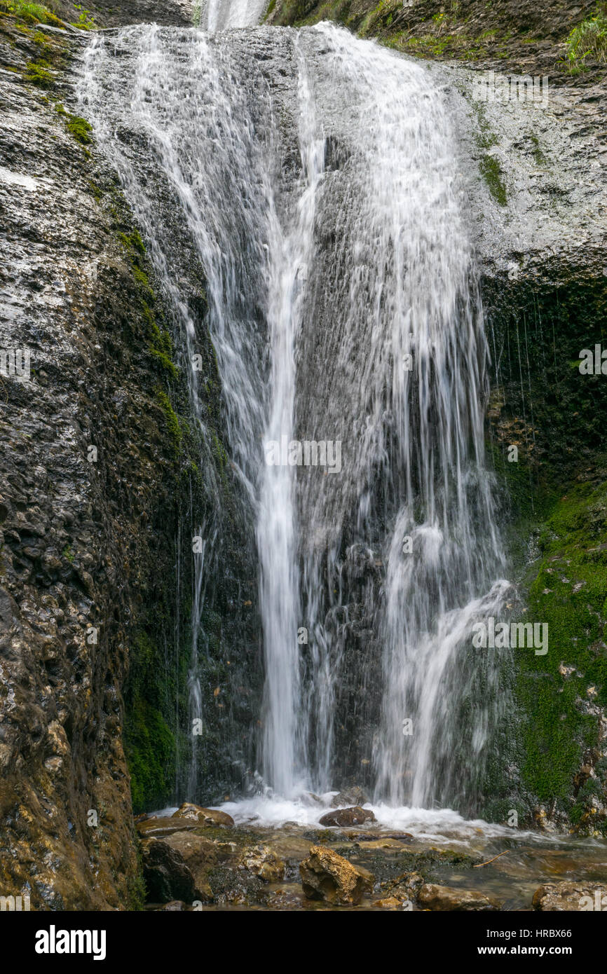 Duruitoarea Waterfall, Ceahlau massif, Eastern Carpathians Mountains ...