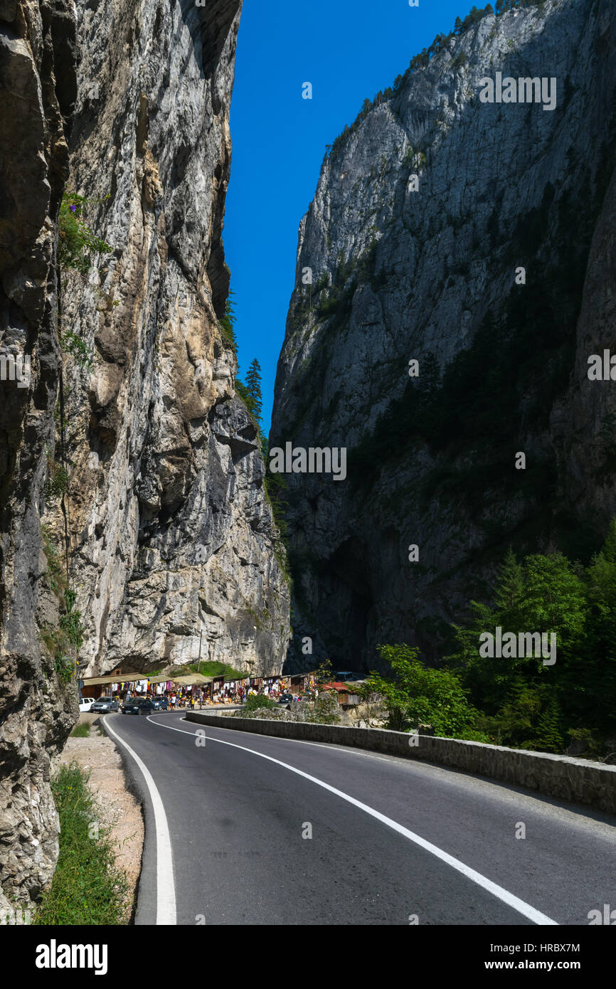 Bicaz Canyon(Cheile Bicazului), Eastern Carpathians Mountains, Moldavia ...