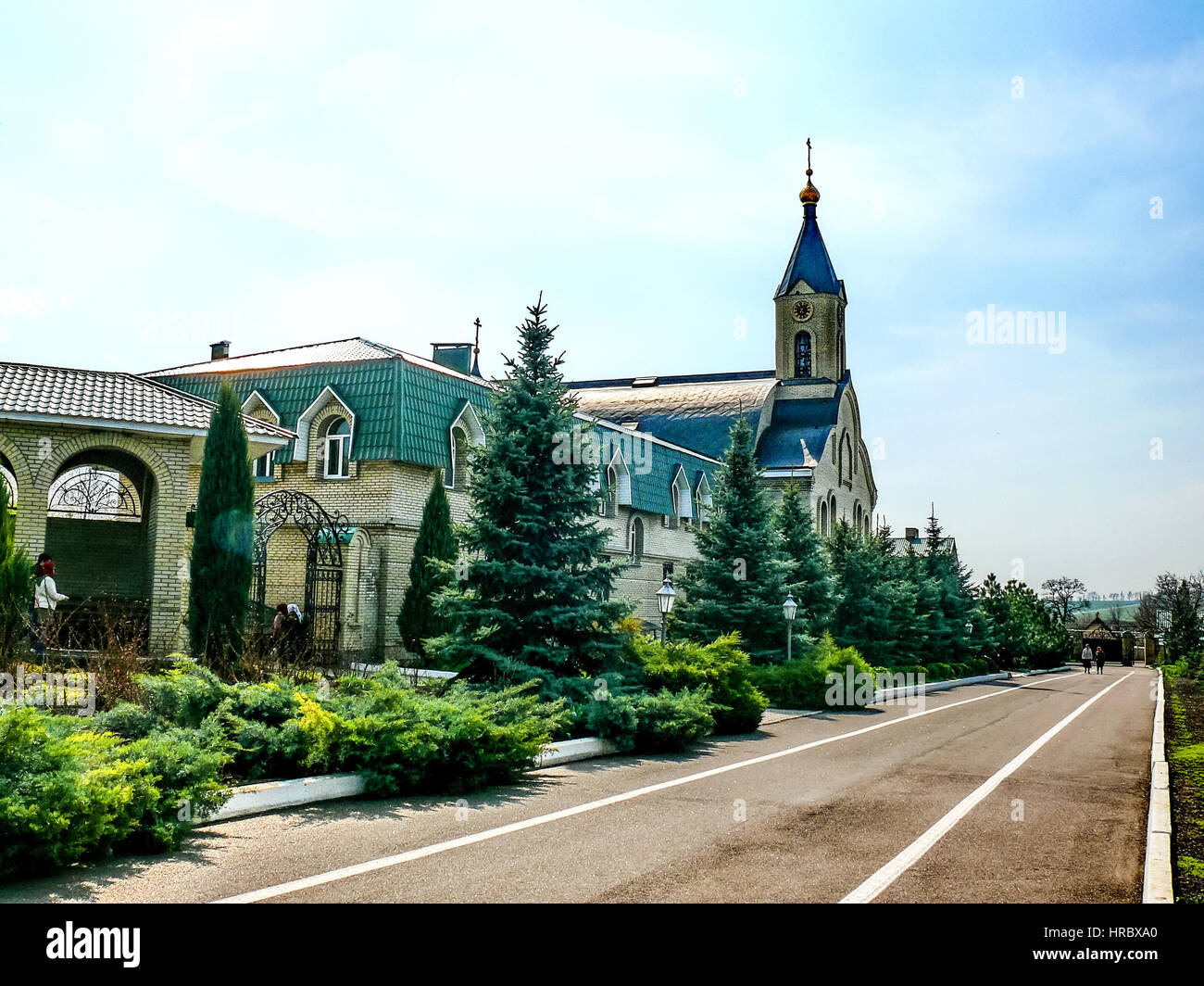 Holy Assumption Monastery, Russia - April 5, 2012: Monastery of the ...