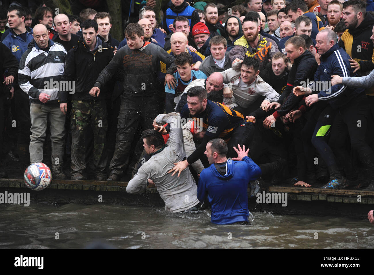 Ashbourne royal shrovetide football hi-res stock photography and images ...