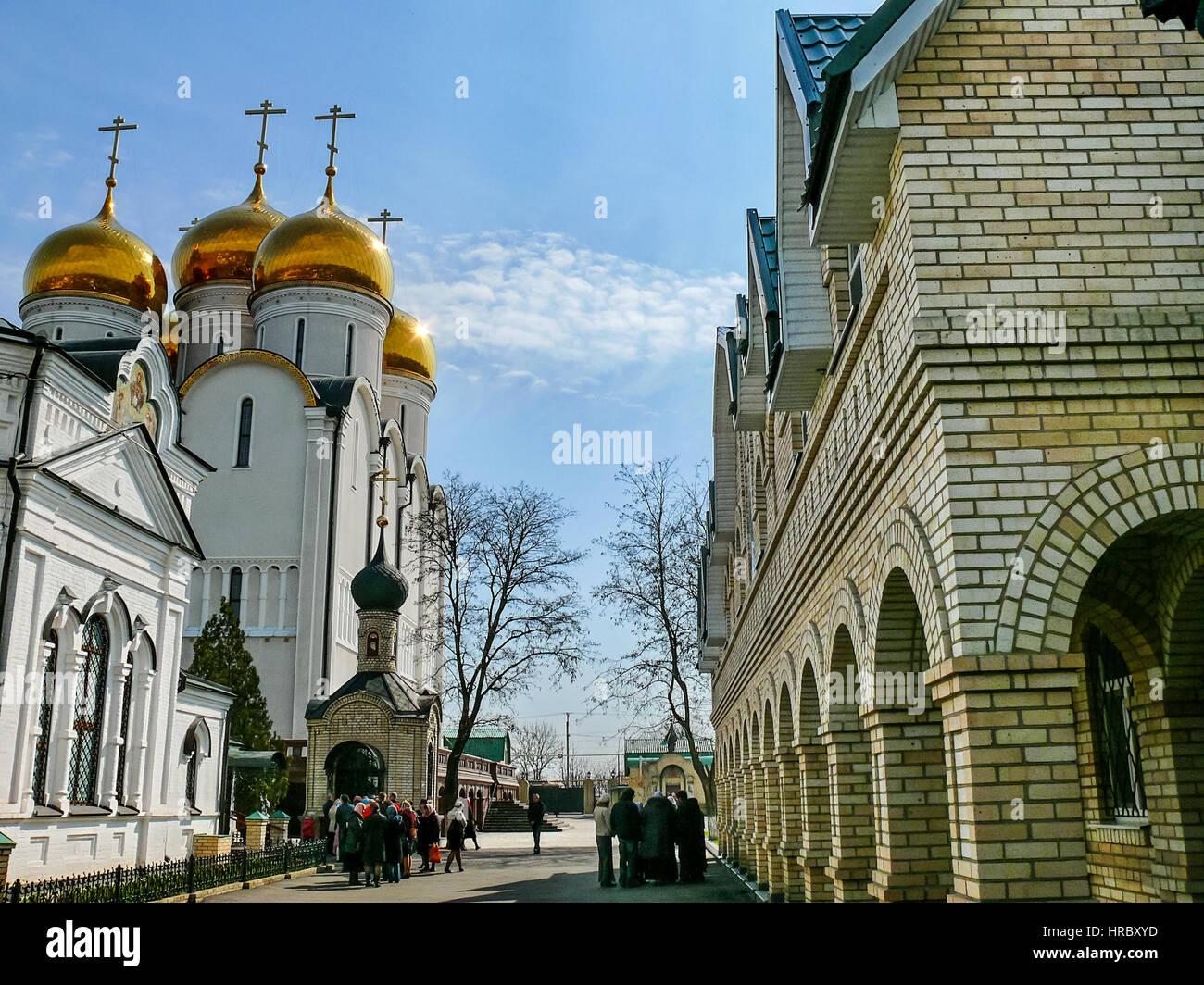 Holy Assumption Monastery, Russia - April 5, 2012: Monastery of the ...