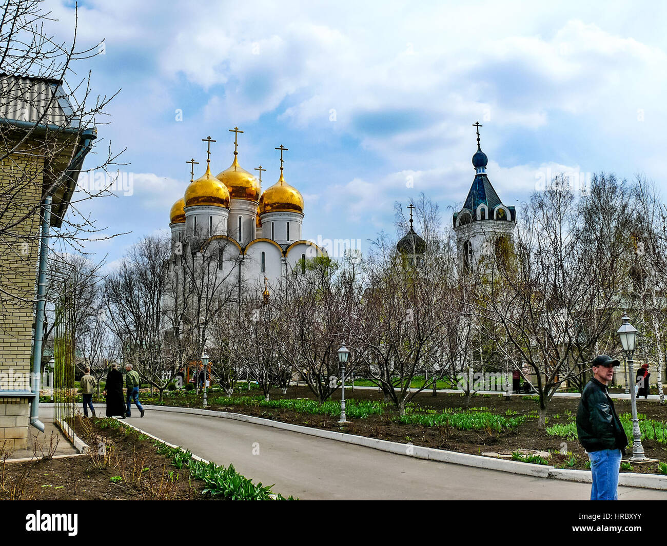 Holy Assumption Monastery, Russia - April 5, 2012: Monastery of the ...