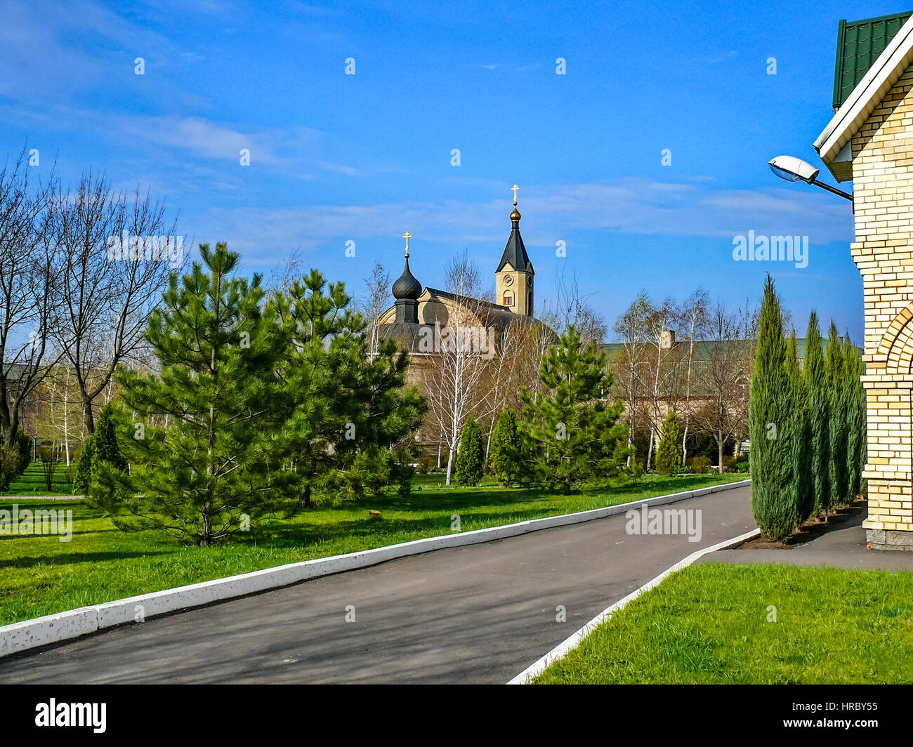 Holy Assumption Monastery, Russia - April 5, 2012: Monastery of the ...