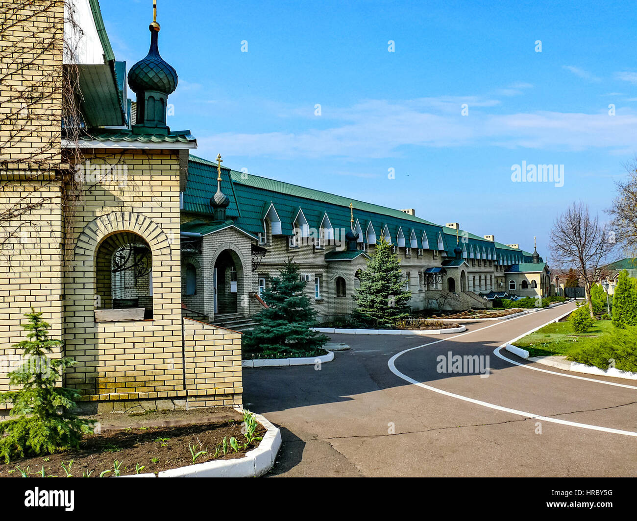 Holy Assumption Monastery, Russia - April 5, 2012: Monastery of the ...