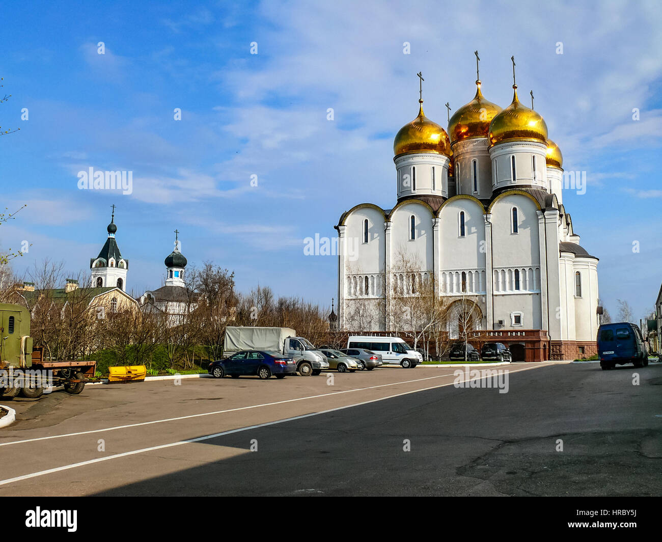 Holy Assumption Monastery, Russia - April 5, 2012: Monastery of the ...