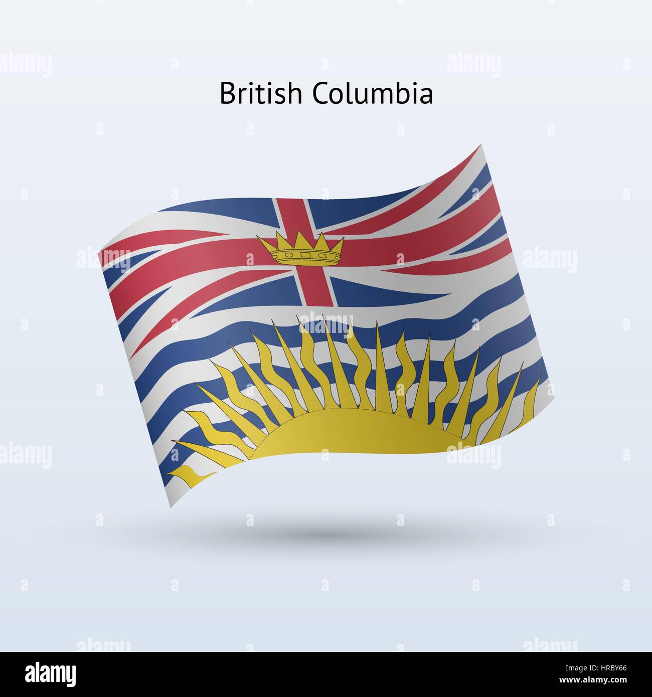 British columbia flag Stock Vector Images - Alamy