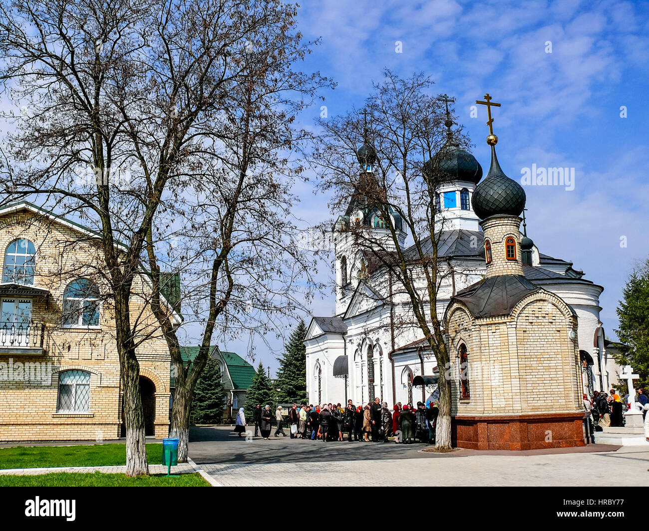 Holy Assumption Monastery, Russia - April 5, 2012: Monastery of the ...