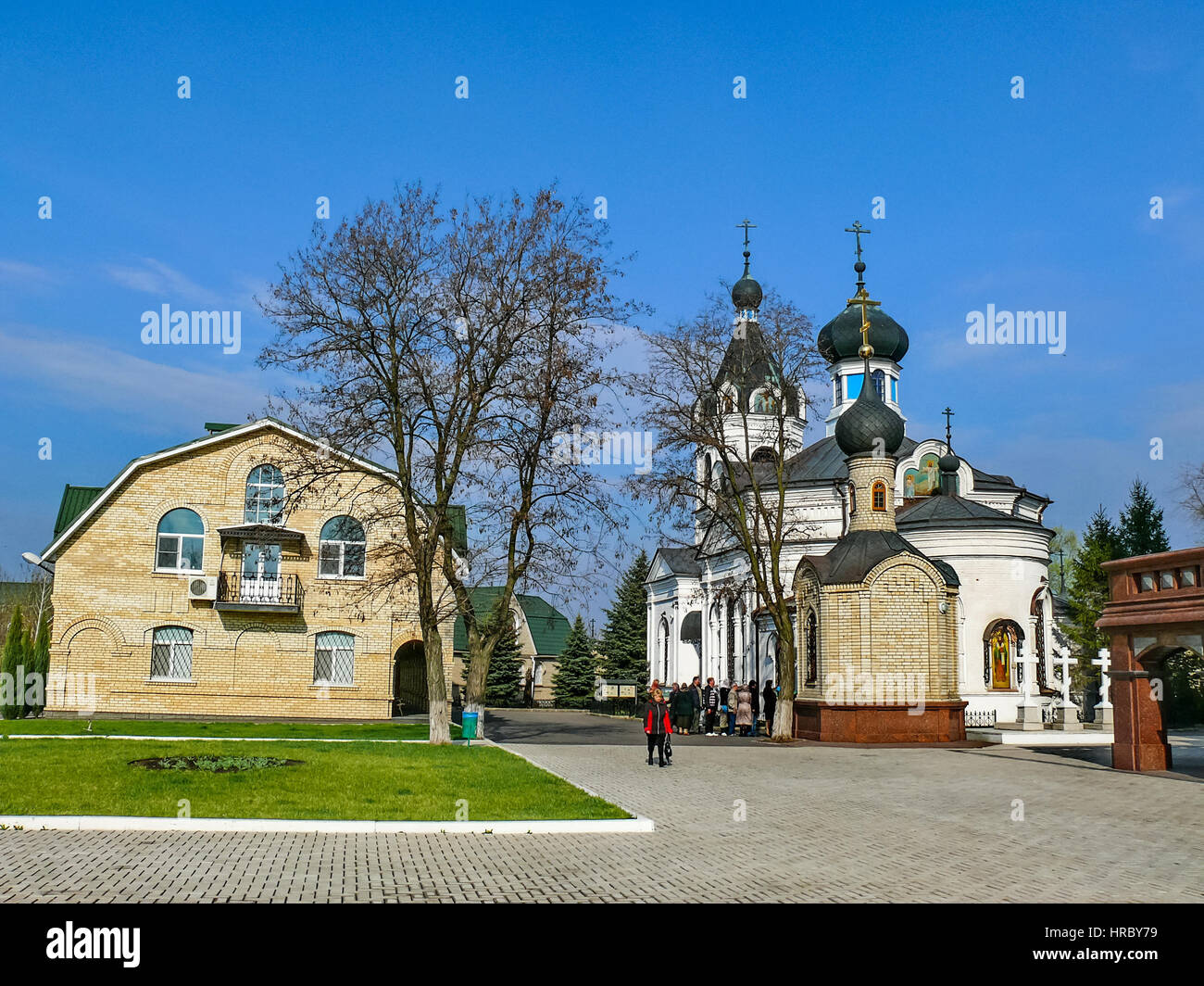 Holy Assumption Monastery, Russia - April 5, 2012: Monastery of the ...