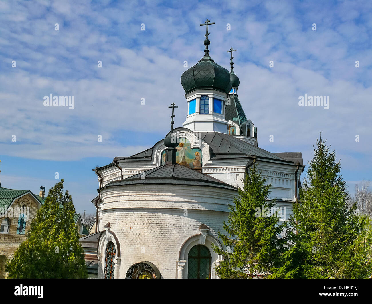 Holy Assumption Monastery, Russia - April 5, 2012: Monastery of the ...