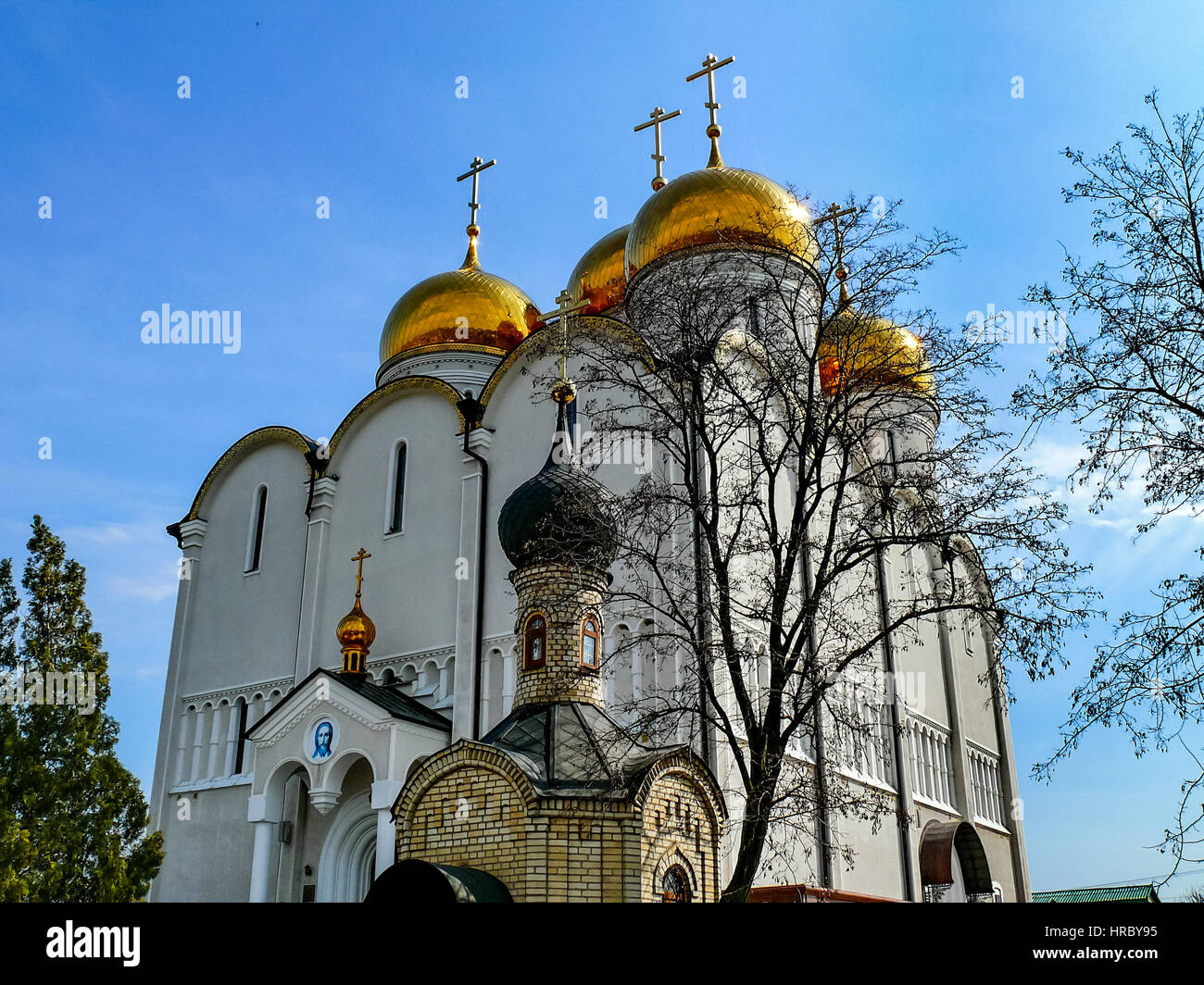 Holy Assumption Monastery, Russia - April 5, 2012: Monastery of the ...