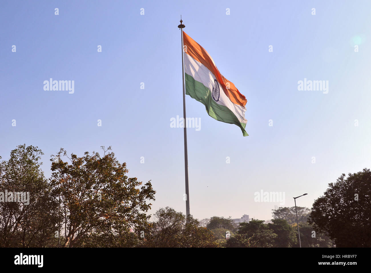 This 60 feet in width and 90 feet in length Tiranga, the national flag ...