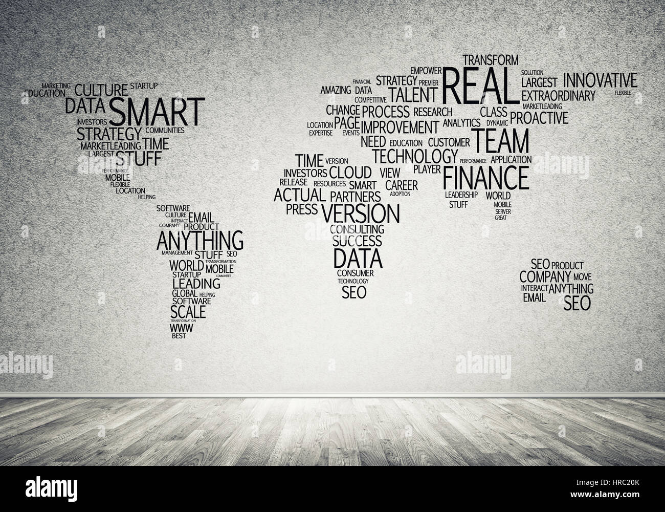 Background image of world map on concrete wall hi-res stock photography ...