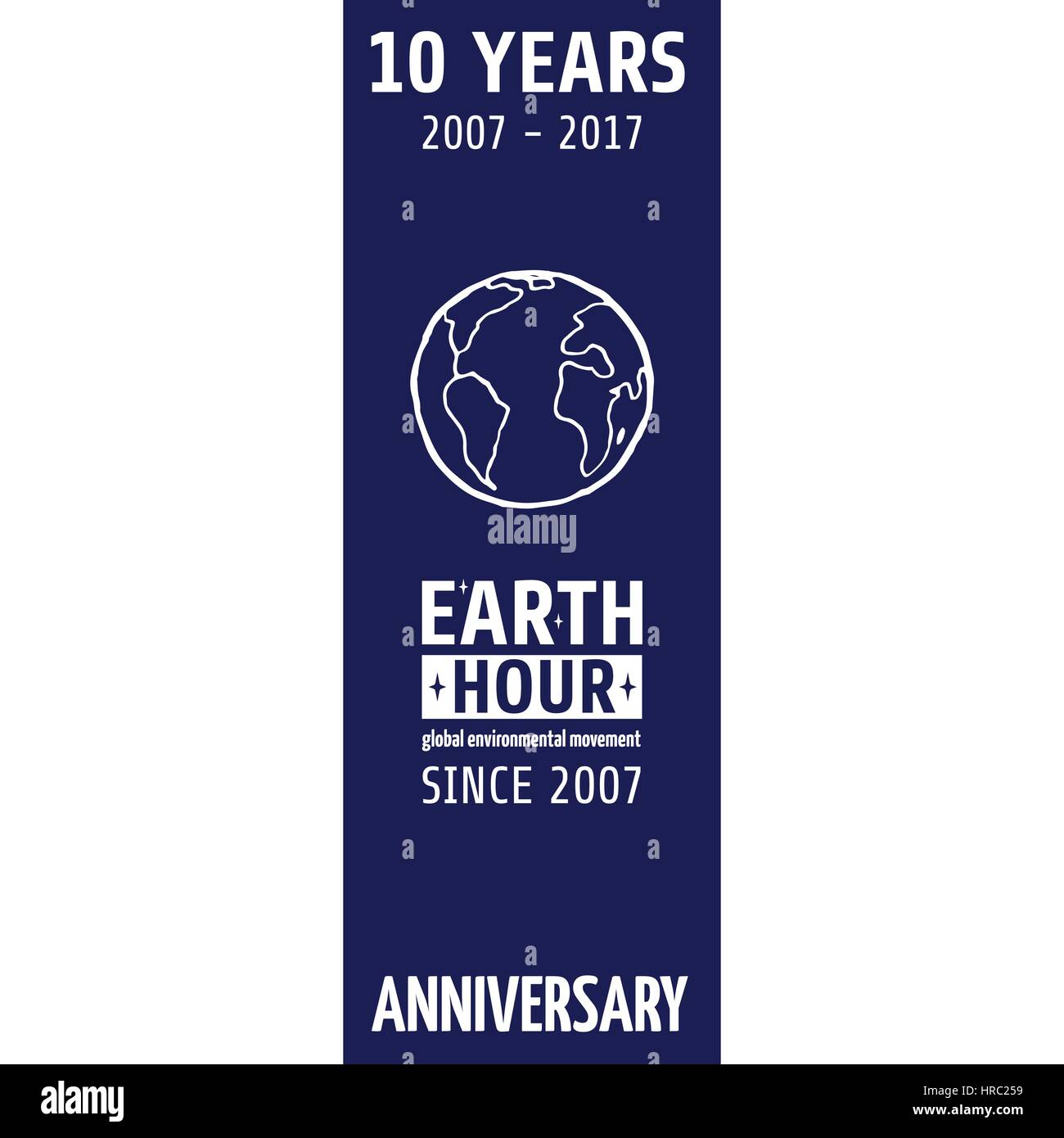 Earth Hour Movement. Vector illustration, template for banner or card ...