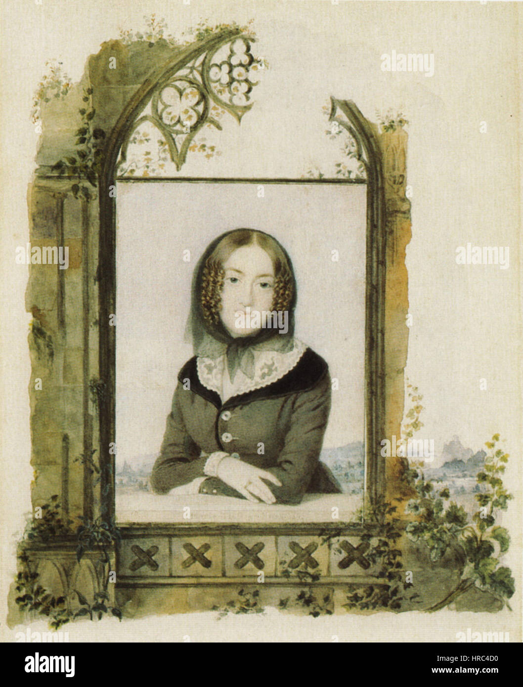 Self-portrait Marie Krafft Stock Photo - Alamy