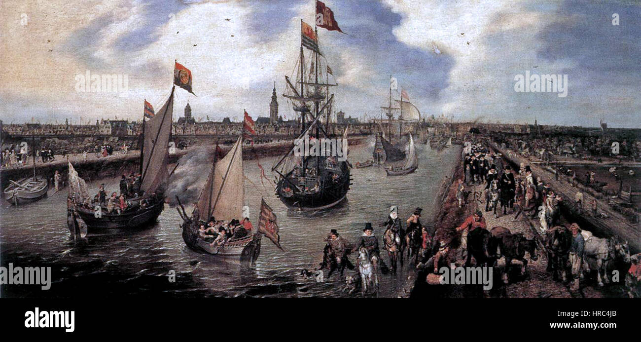 Departure of a Dignitary from Middelburg (1615) Adriaen van de Venne ...