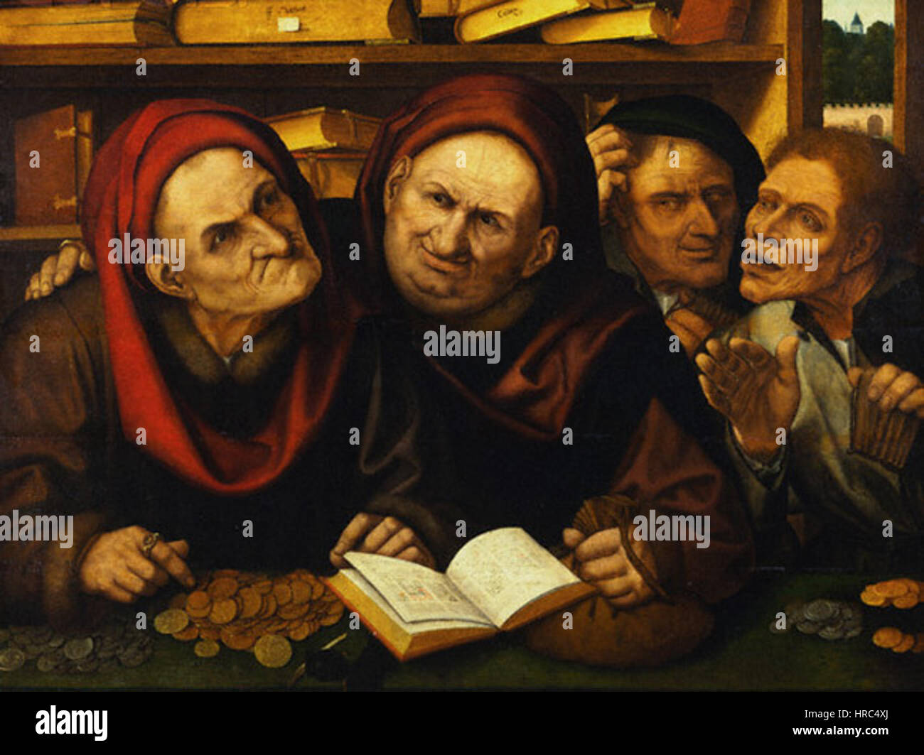 Quentin Metsys - Les usuriers Stock Photo - Alamy