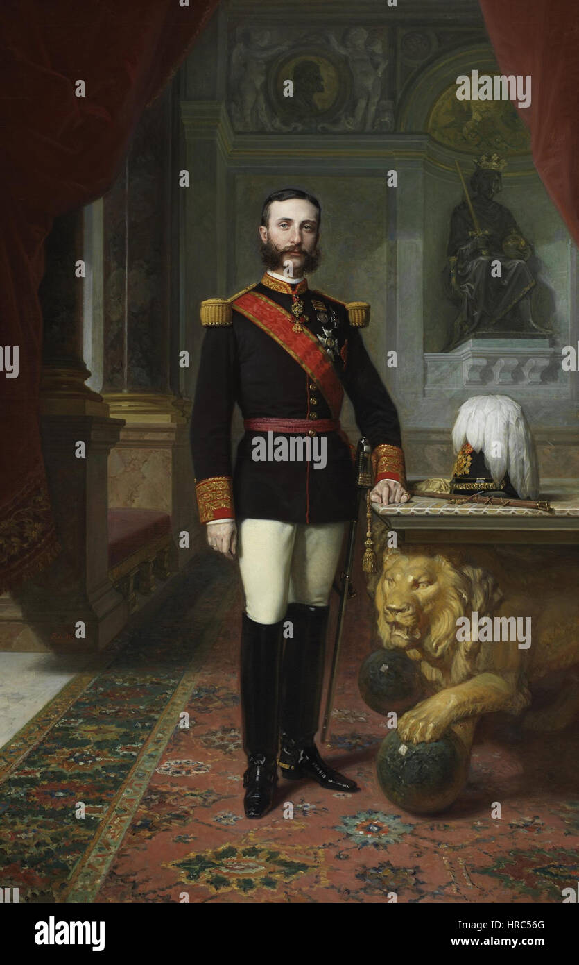Retrato del rey Alfonso XII (Museo del Prado Stock Photo - Alamy