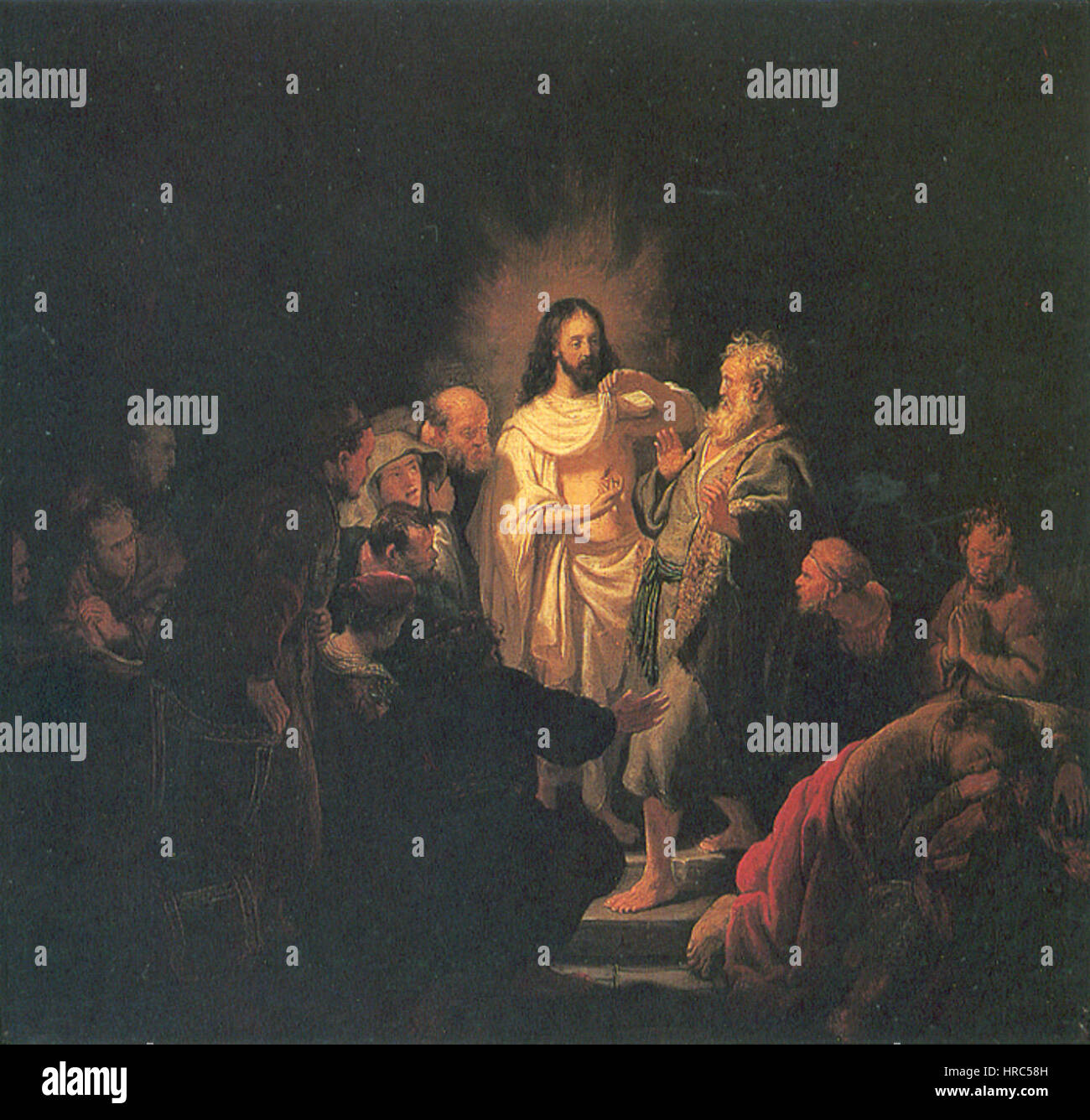 Rembrandt, The Incredulity of Thomas, 1634 Stock Photo - Alamy