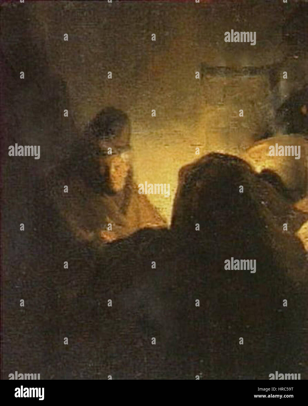 Rembrandt - A Writing Philosopher Stock Photo - Alamy