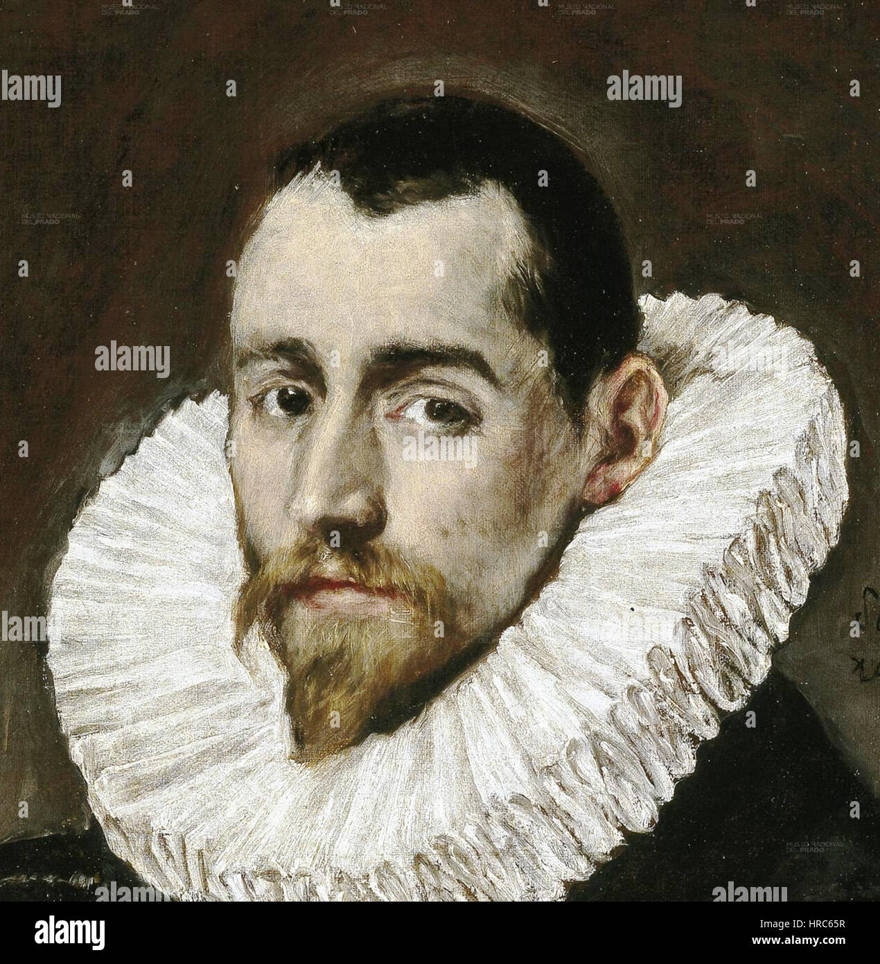 Retrato de caballero joven, de El Greco (detalle Stock Photo - Alamy