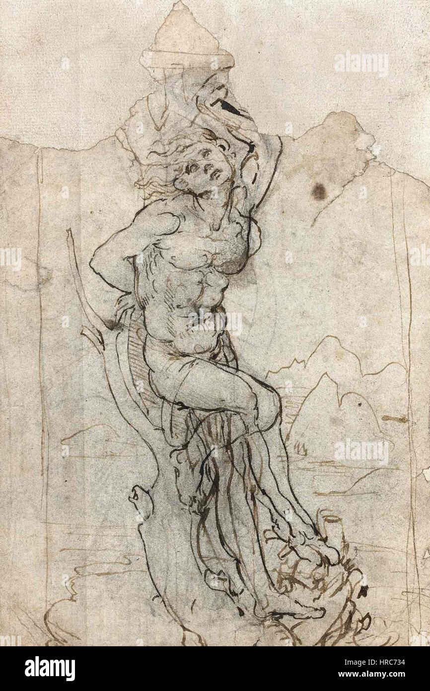 Saint Sebastian - Leonardo da Vinci Stock Photo - Alamy