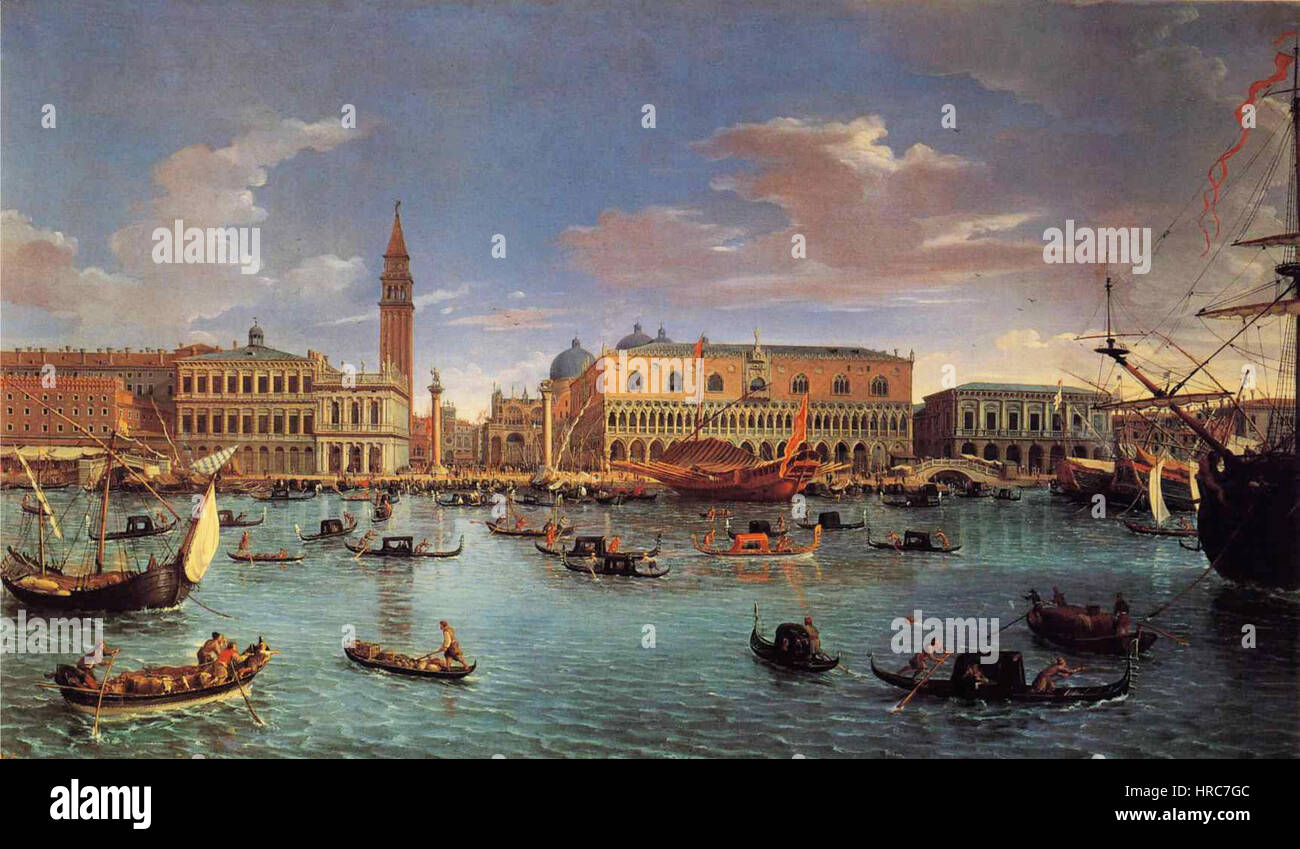 Gaspar van Wittel - View of the San Marco Basin Stock Photo - Alamy