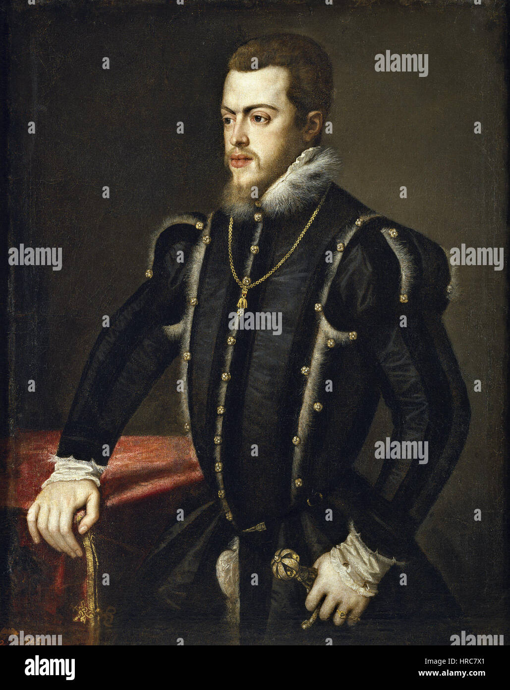 Philip II portrait by Titian Stock Photo - Alamy