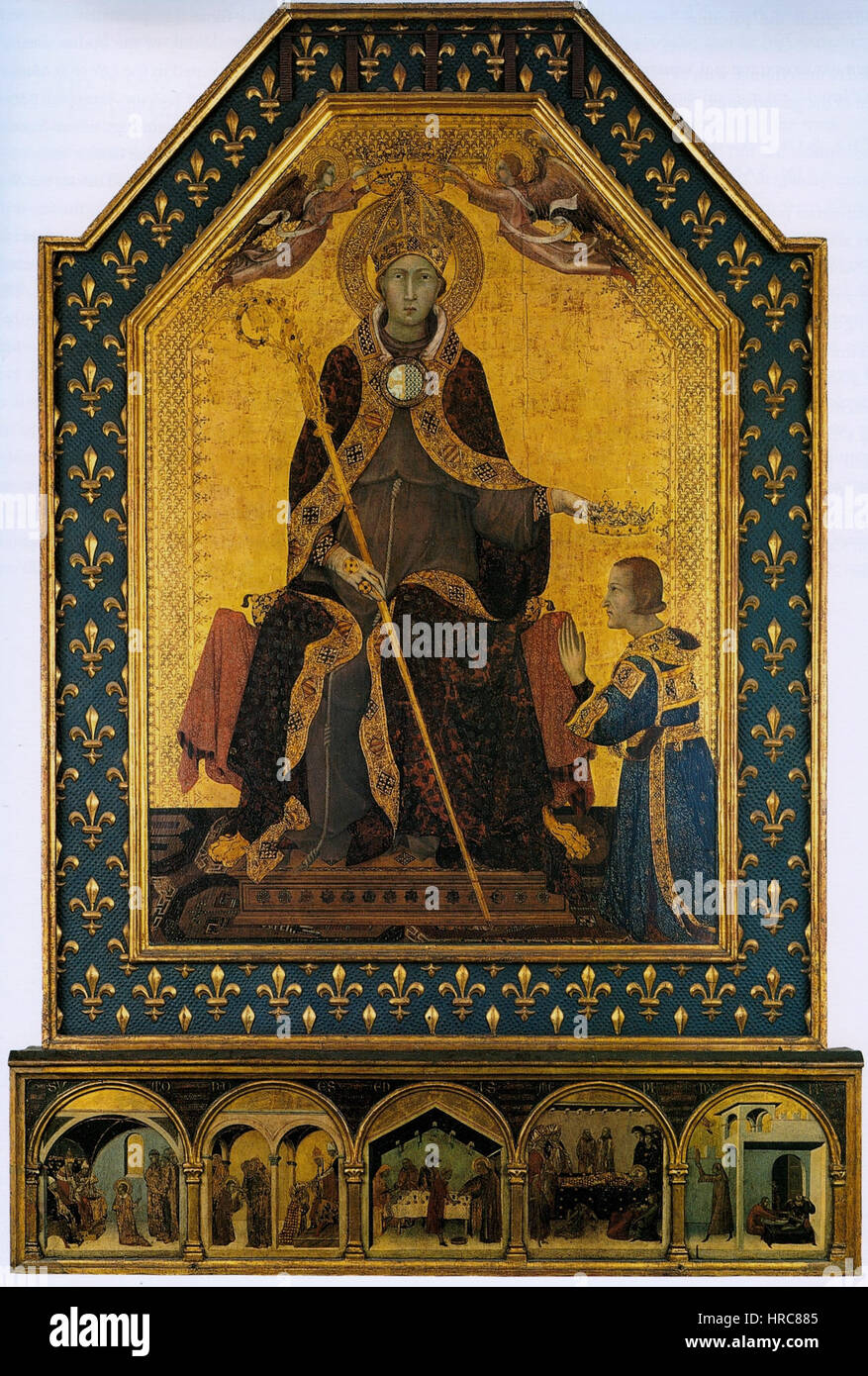 Simone Martini. St. Louis of Toulouse Altarpiece. 1317. Mus.Capodimonte ...
