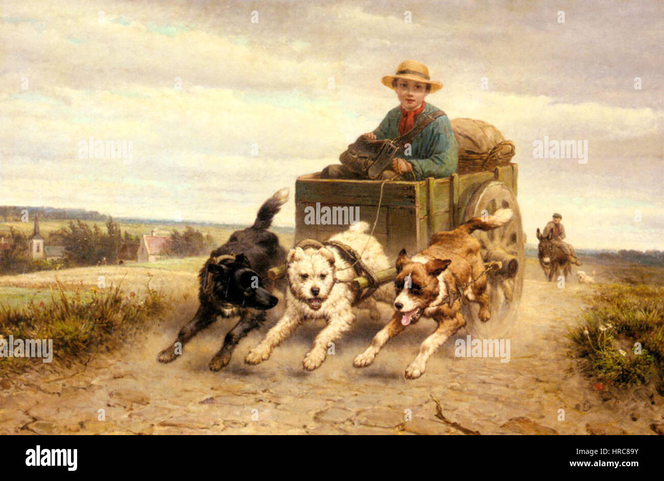 Drawing dog cart hi-res stock photography and images - Alamy