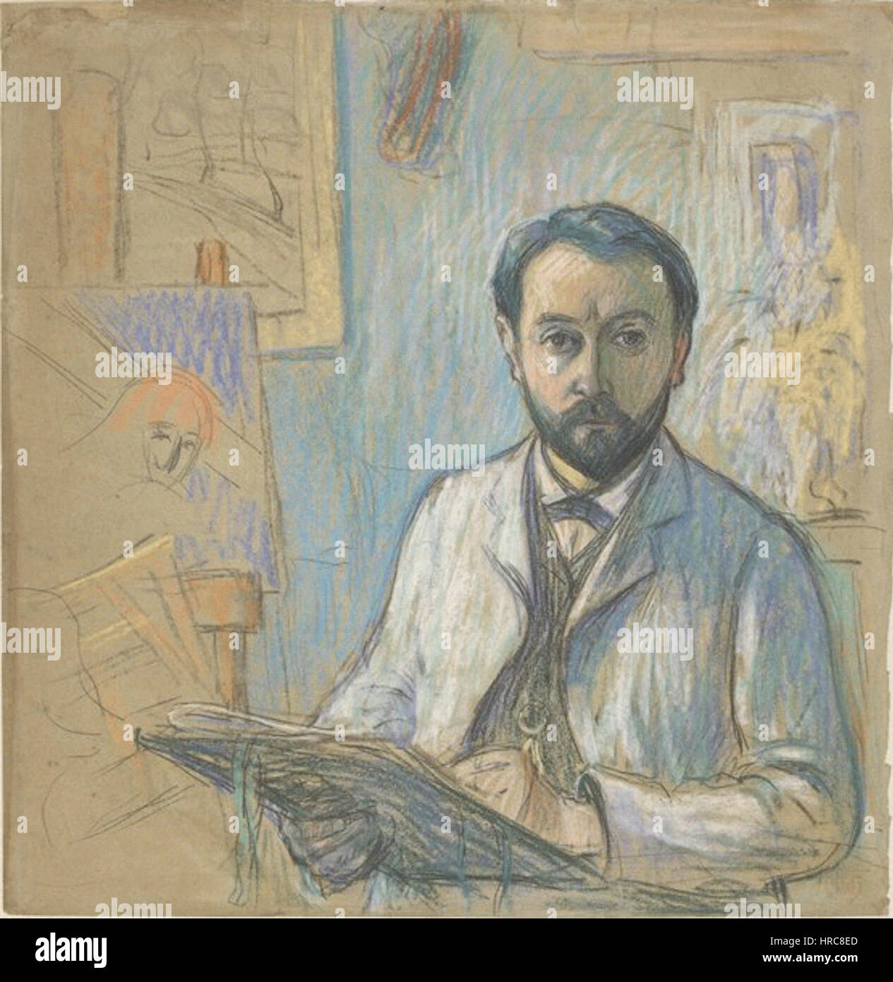 Schuffenecker self portrait Stock Photo - Alamy