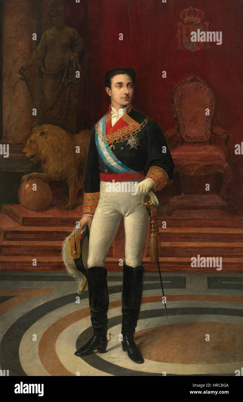 Retrato del rey Alfonso XII (Real Academia de Bellas Artes de San ...