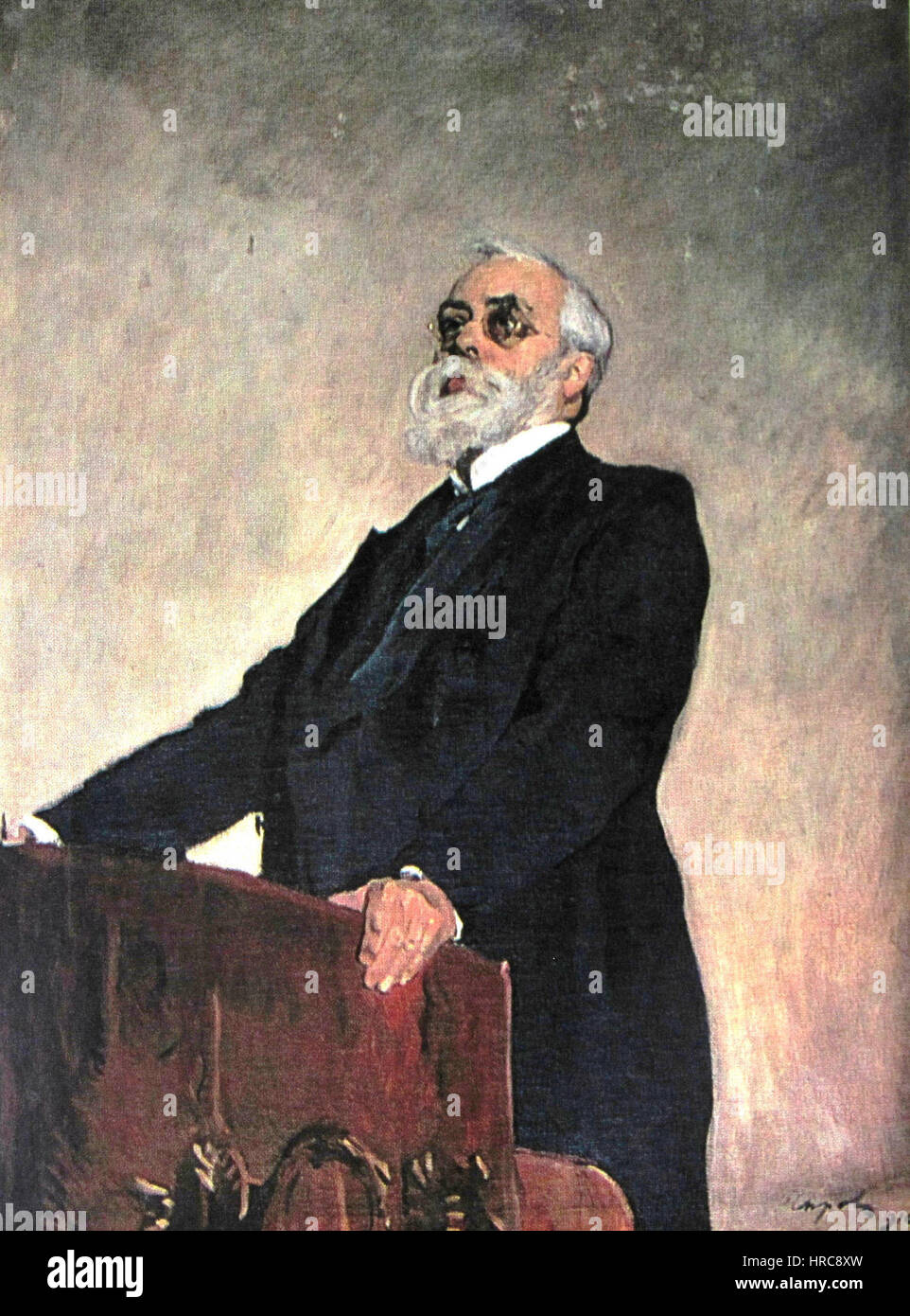 Serov. Portrait of Muromtsev. 1910 Stock Photo - Alamy