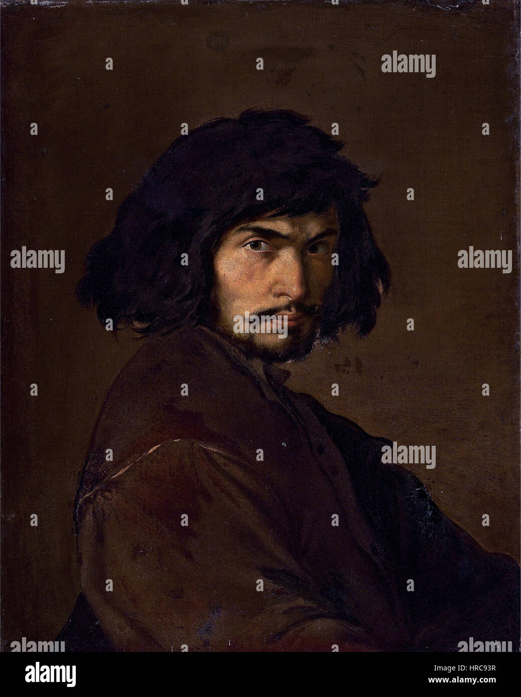 Salvator Rosa Self portrait Stock Photo - Alamy