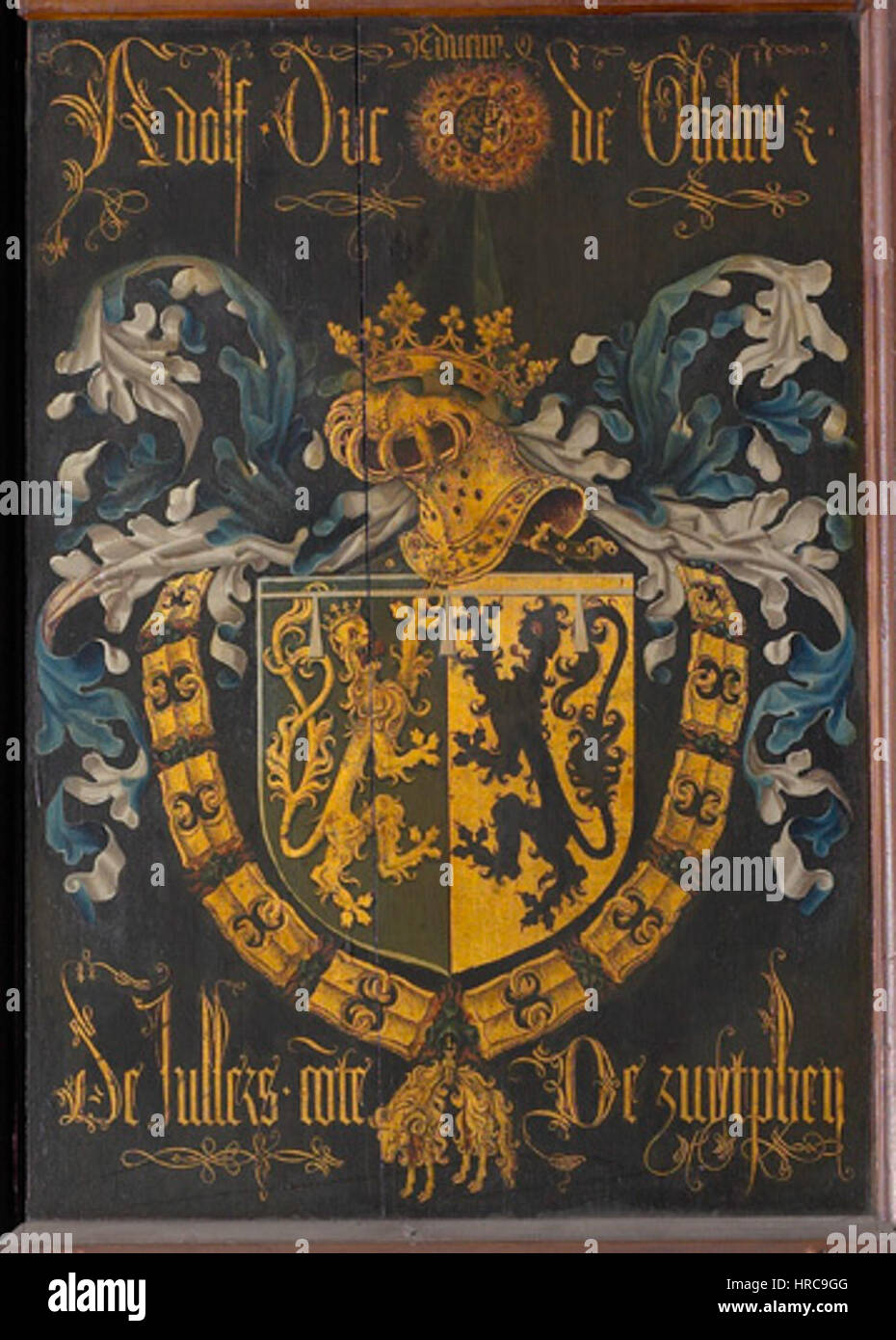 Shield of Adolf, Duke of Guelders as knight of the Order of the Golden ...