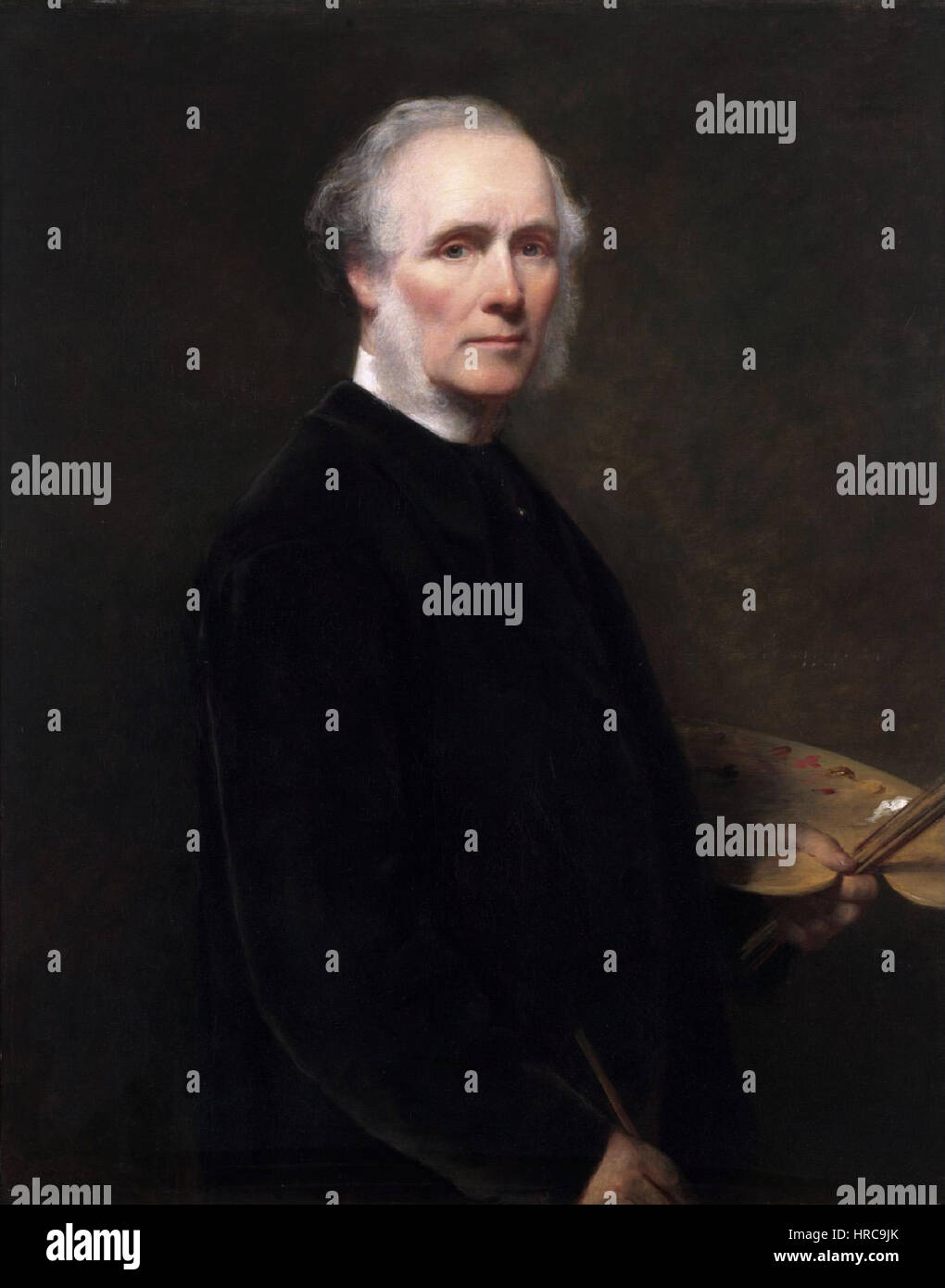 Self portrait by William Powell Frith Stock Photo - Alamy