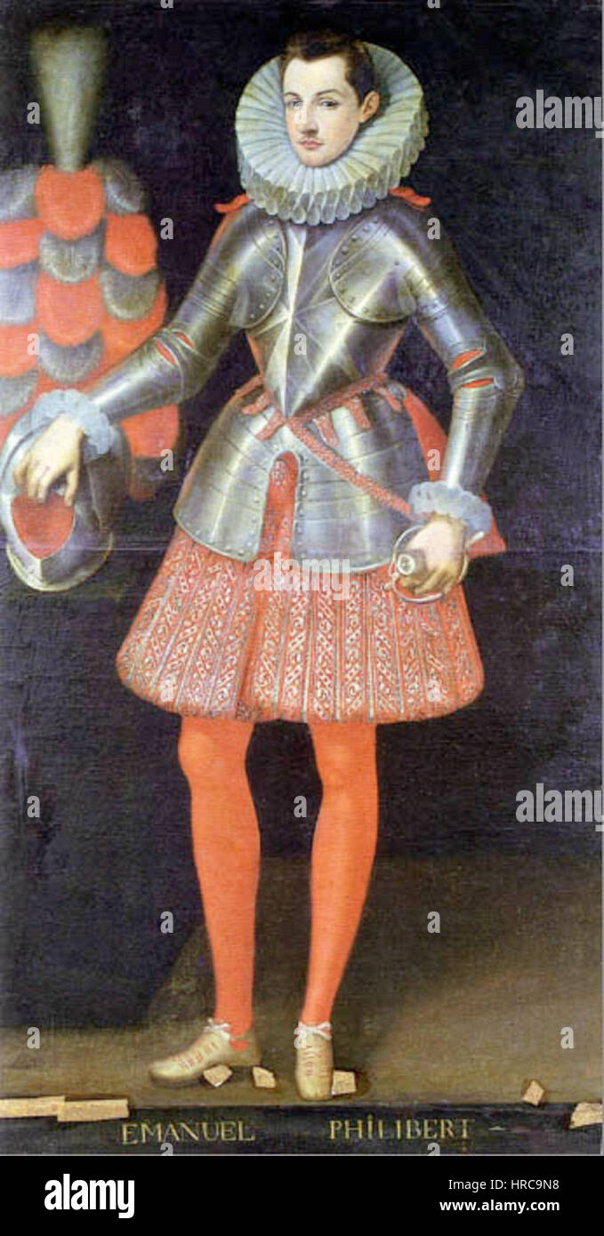 The portrait of Prince Emanuele Filiberto of Savoy depicts him in full ...