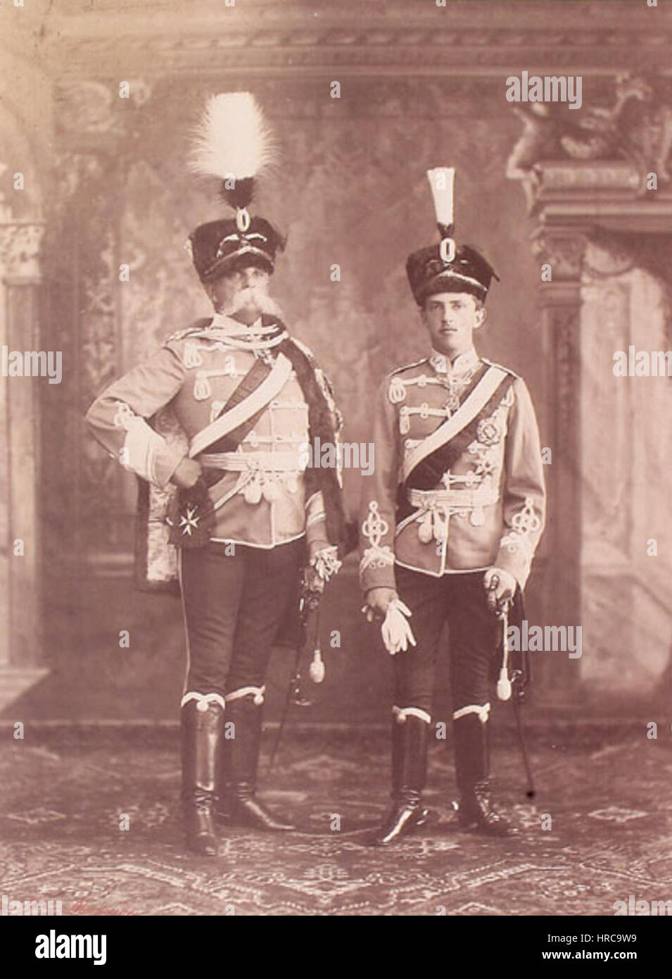 Re Umberto I e il Principe di Napoli Stock Photo - Alamy