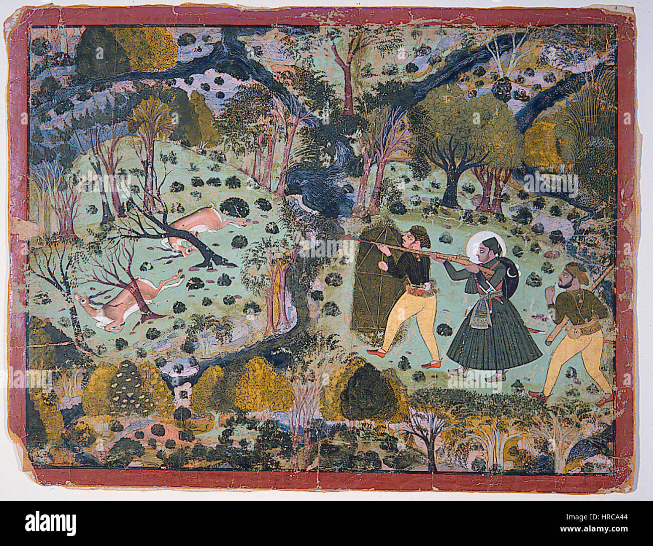 Ram Singh, an Indian ruler and hunter, is depicted in this photograph ...