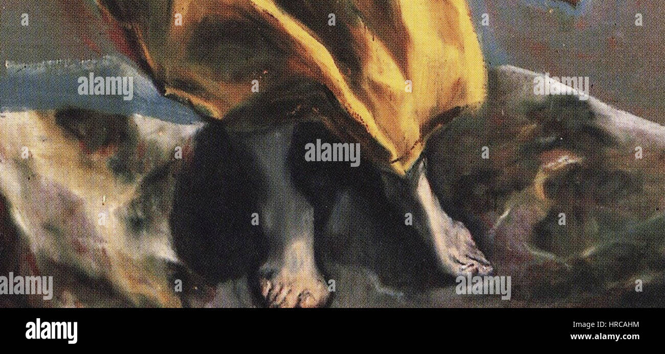 This detail from El Greco’s ‘San Pedro’ (Saint Peter) emphasizes the ...