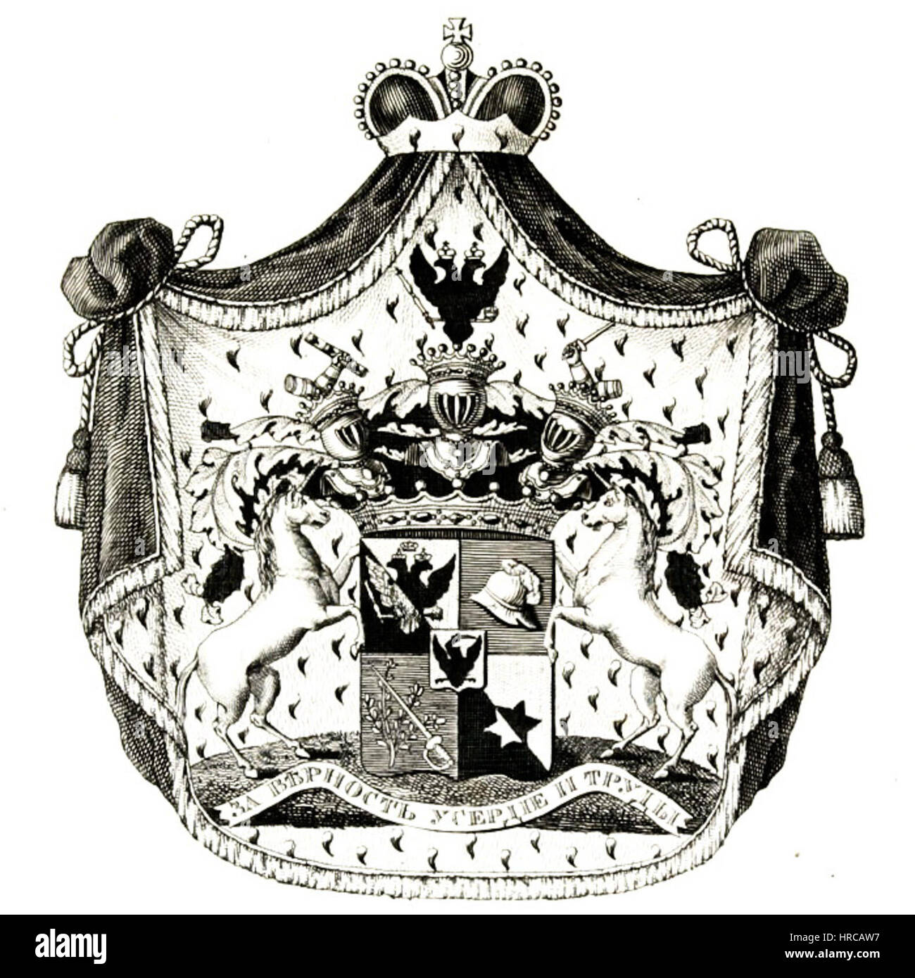 RU COA Saltykow IX, 2 Stock Photo - Alamy