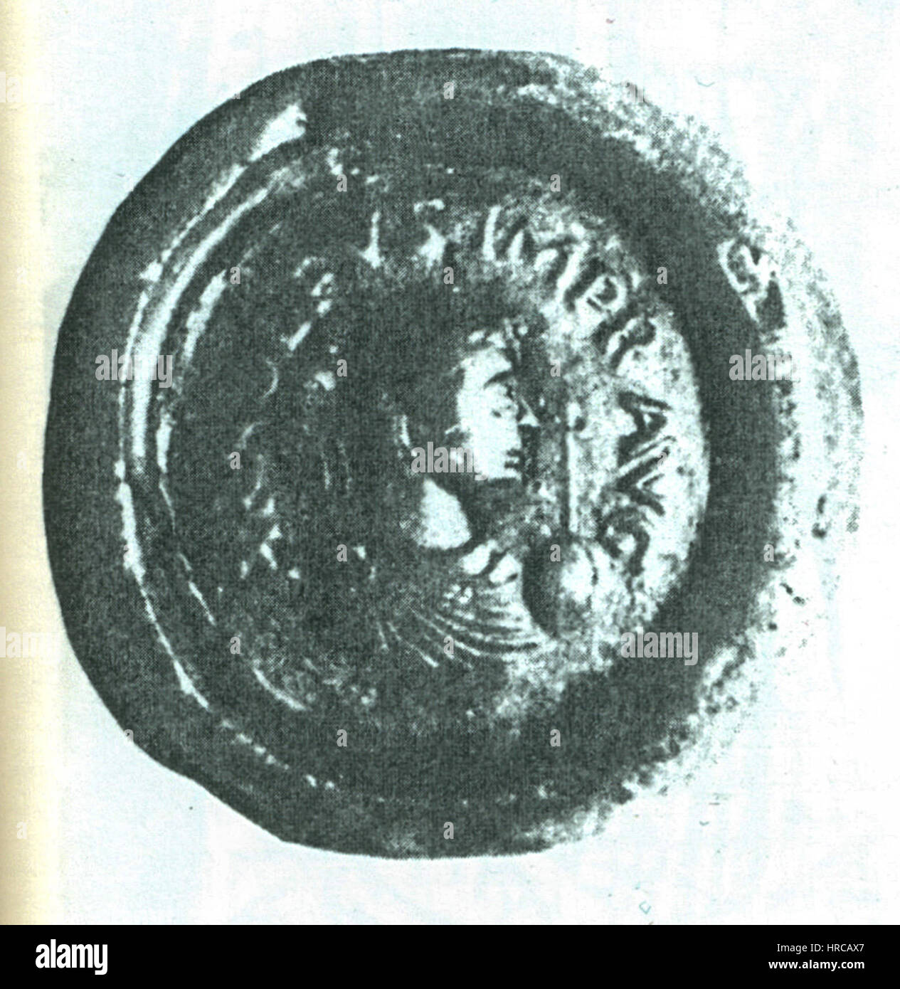 The seal of Arnulf I of Bavaria, from the 9th century, represents the ...