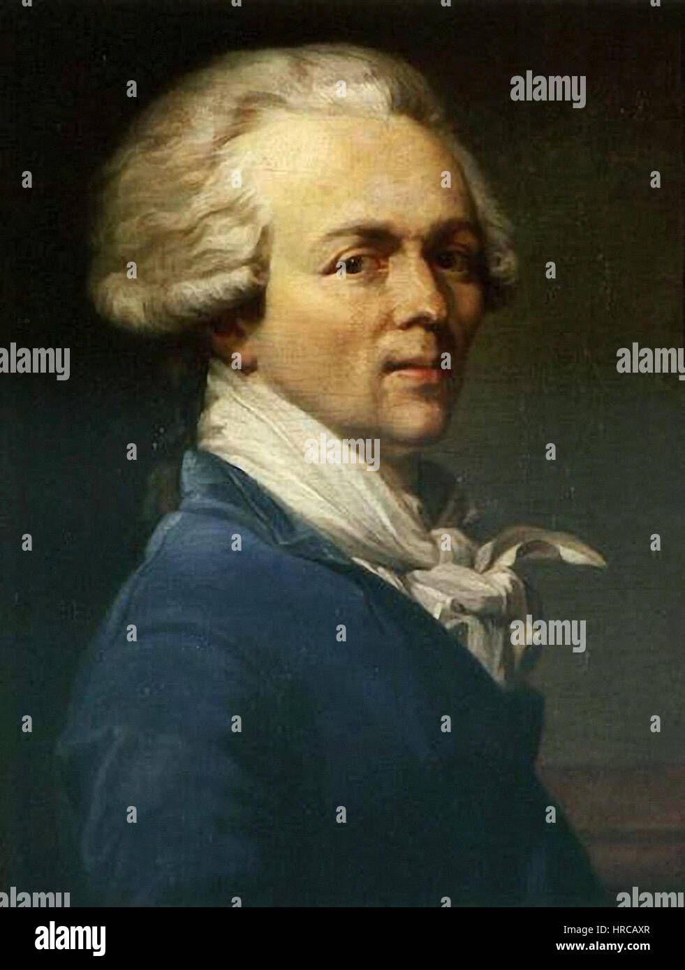 This portrait of Maximilien Robespierre by Ducreux captures the leader ...