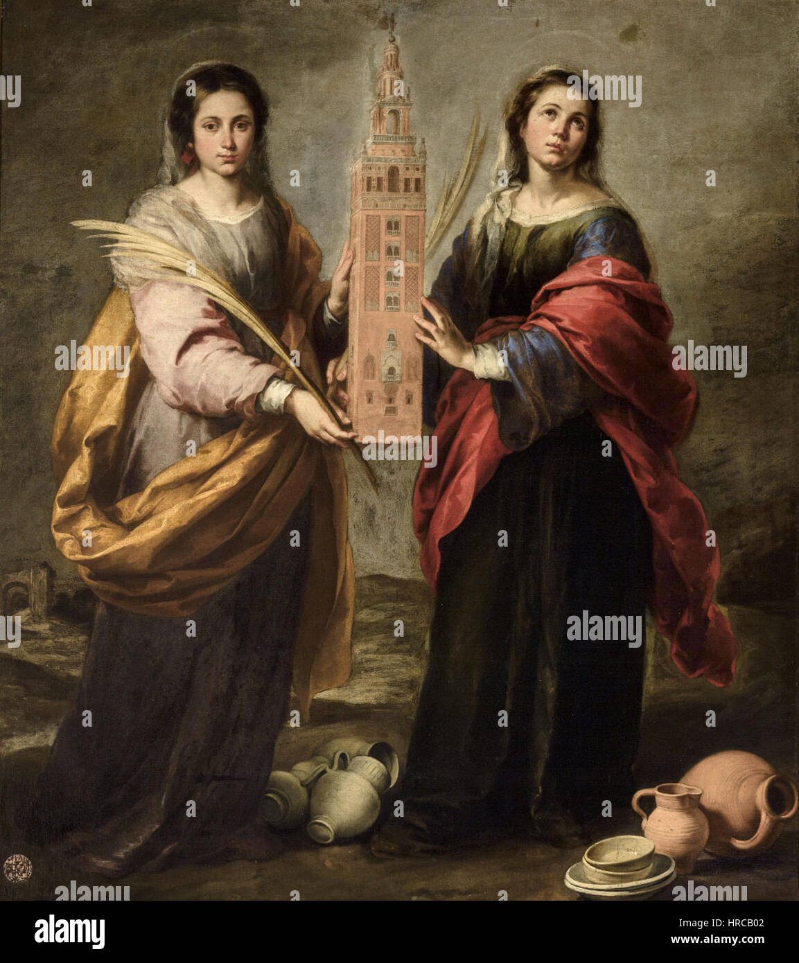 Santas Justa y Rufina, por Murillo Stock Photo - Alamy