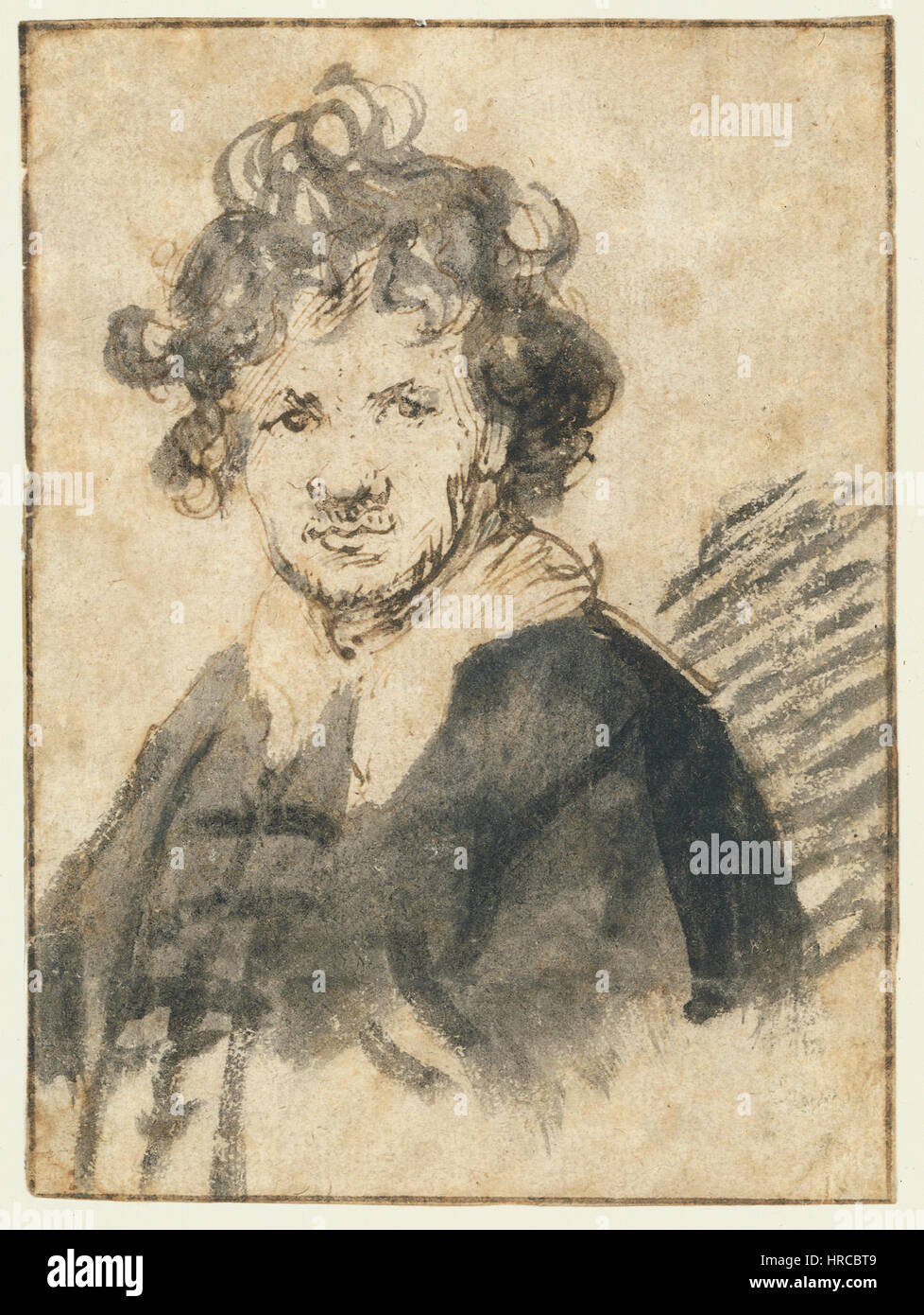 Rembrandt van Rijn - Zelfportret Stock Photo - Alamy