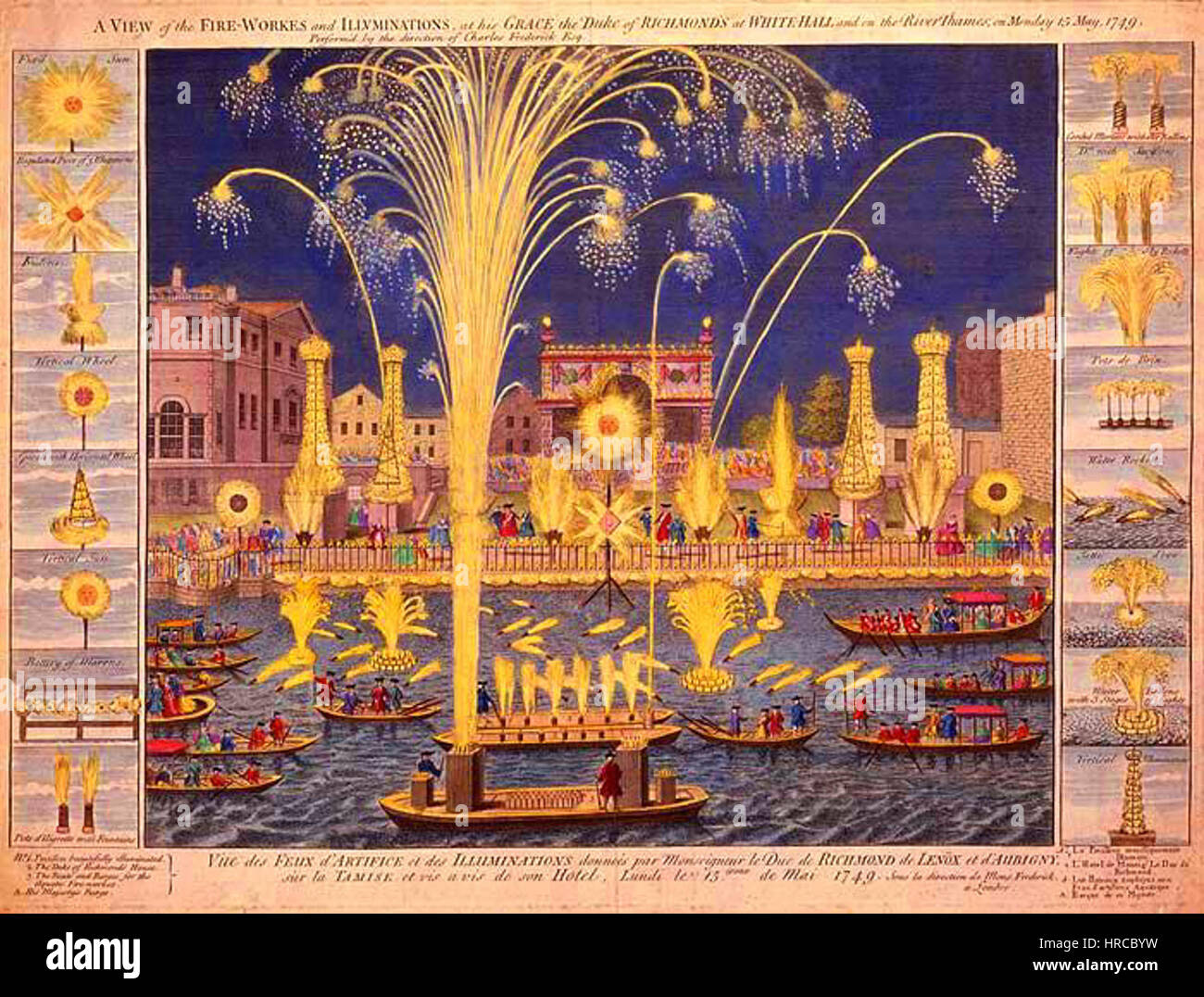 Music for the royal fireworks handel hi-res stock photography and ...
